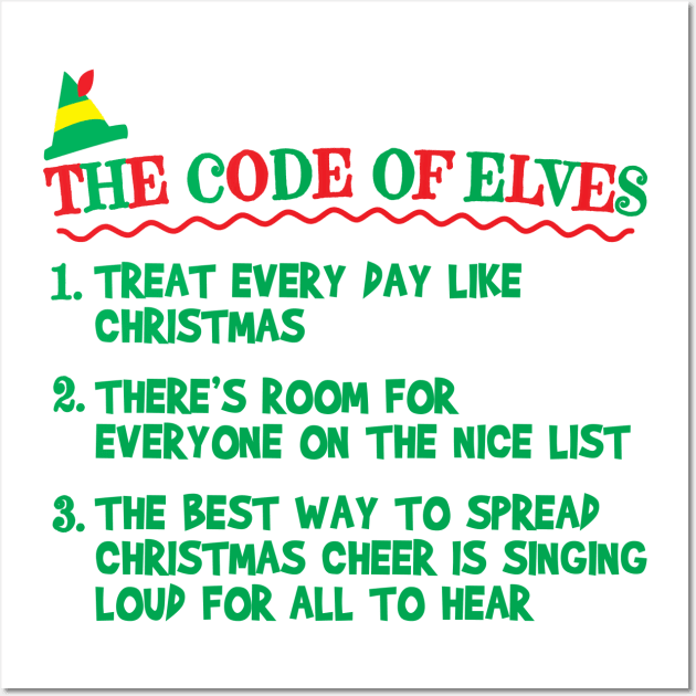 The Code of Elves - Elf Movie - Elf - Posters and Art Prints | TeePublic