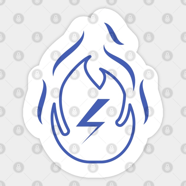fire and thunder - Thunder - Sticker | TeePublic