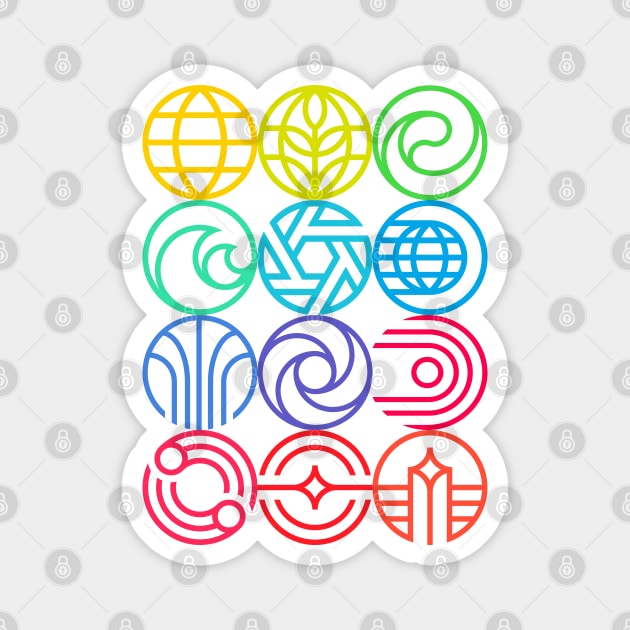 Epcot Logos - Epcot - Magnet | TeePublic