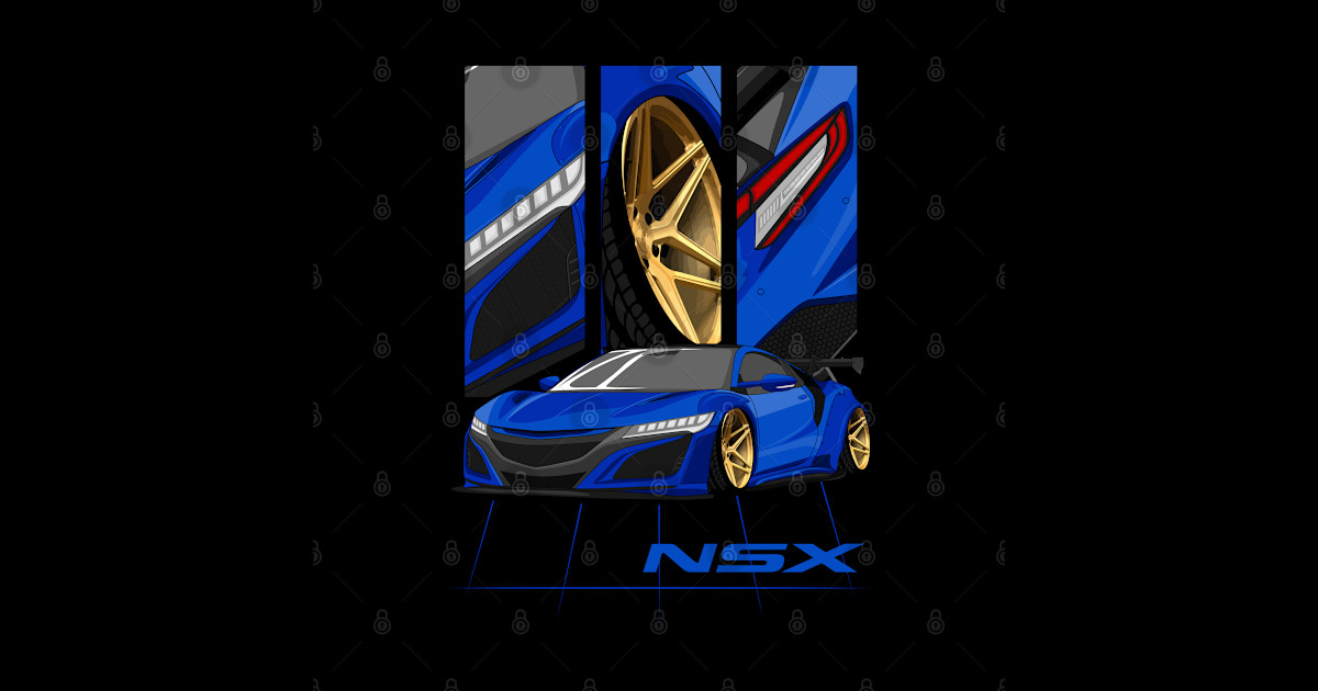 Honda NSX (1) - Nsx - Sticker | TeePublic