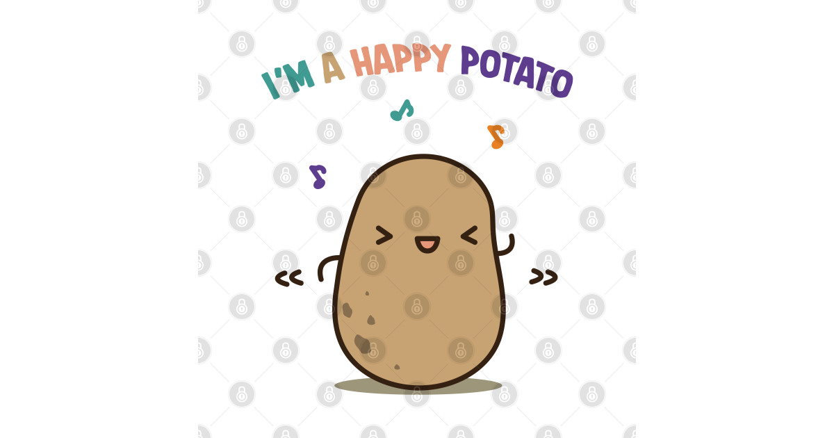 Happy potato - Potato - Pillow | TeePublic