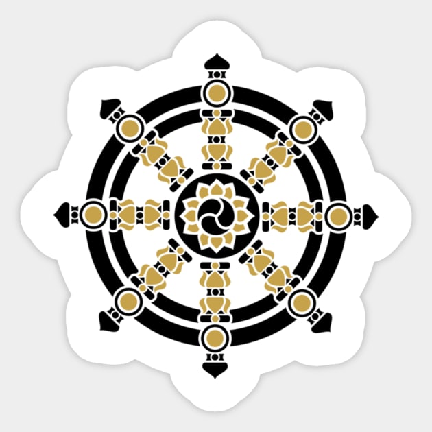 Dharma Wheel of Fortune - Dharma Wheel Of Fortune - Sticker | TeePublic