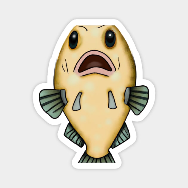 Cute Bass Drawing - Bass - Magnet | TeePublic