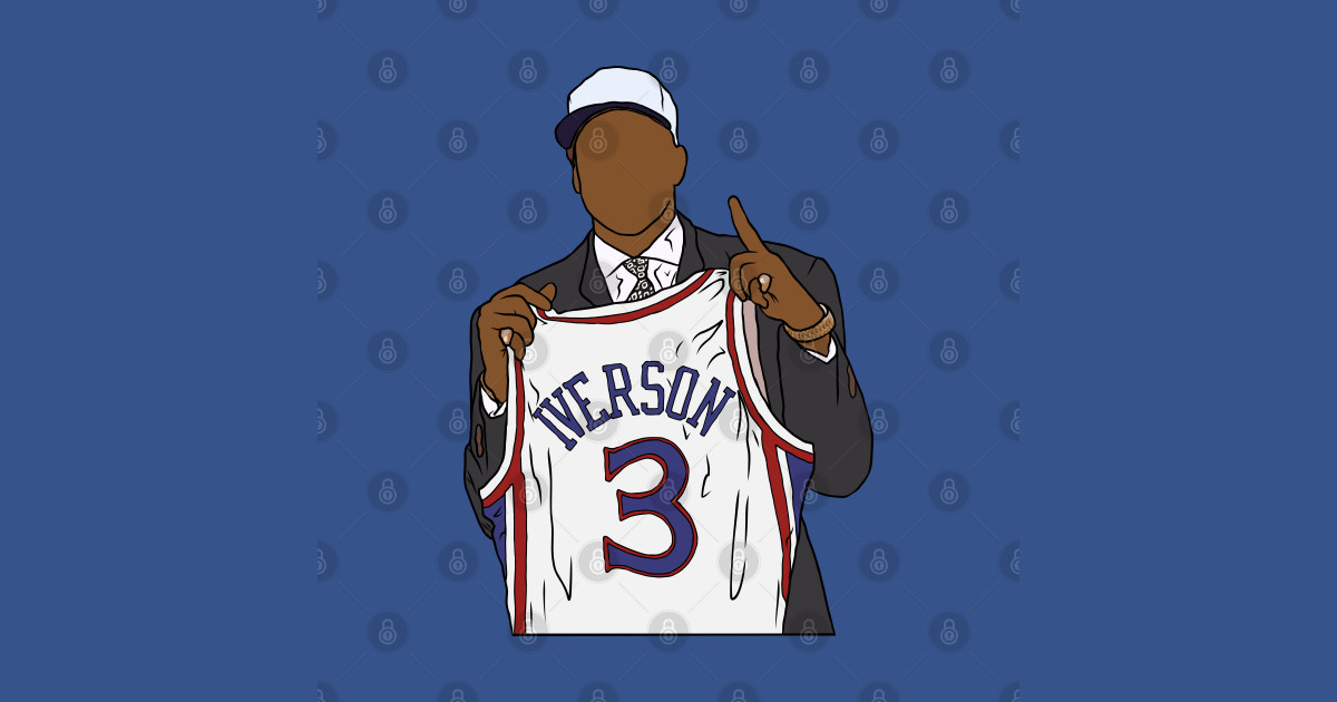 Allen Iverson Draft Night - Allen Iverson - Kids T-Shirt | TeePublic