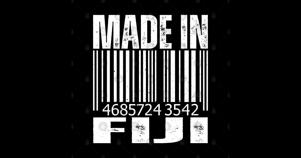 Made in Fiji Vintage Barcode - Made In Fiji Vintage Barcode - T-Shirt ...
