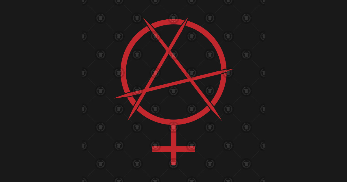 Feminist Anarchy Symbol - Womens Rights - T-Shirt | TeePublic