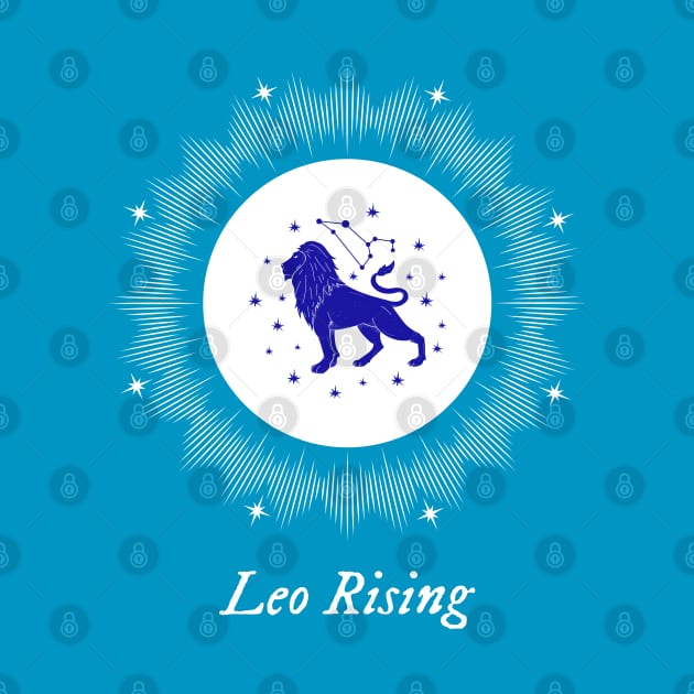 Leo Rising Astrology Chart Zodiac Sign Ascendant - Leo Zodiac - T-Shirt ...