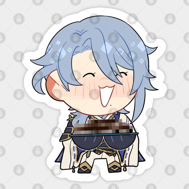 Genshin Impact Ayato - Genshin Impact - Sticker | TeePublic