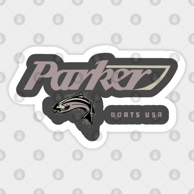 Parker Boats - Parker Boats - Sticker | TeePublic
