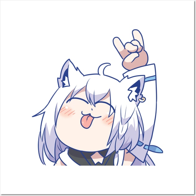 Shirakami Fubuki Chibi - Virtual Youtuber - Posters and Art Prints ...