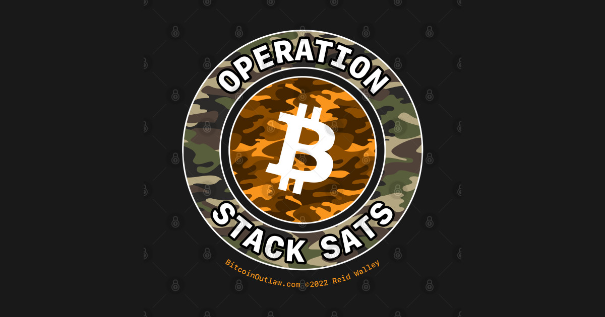 Operation Stack Sats Camo Orange Bitcoin Logo - Operation Stack Sats ...
