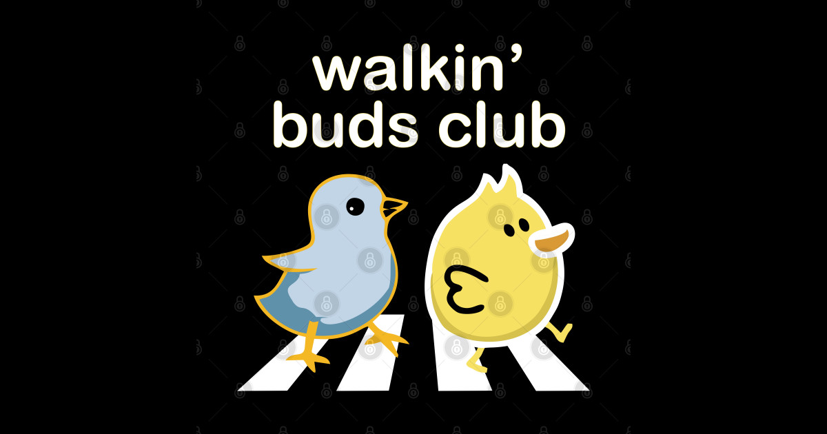 walkin' buds club - Walkin Buds Club - Sticker | TeePublic