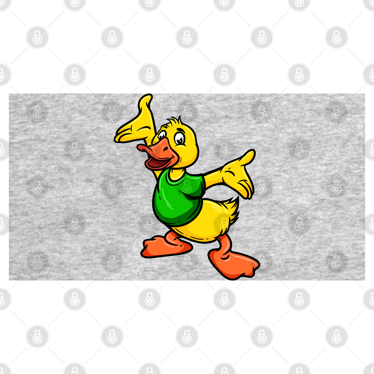Cute Anthropomorphic Human-like Cartoon Character Duck in Clothes ...