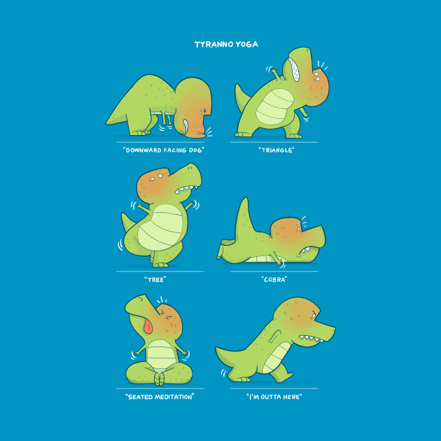 T-Rex tries Yoga - Yoga - T-Shirt | TeePublic