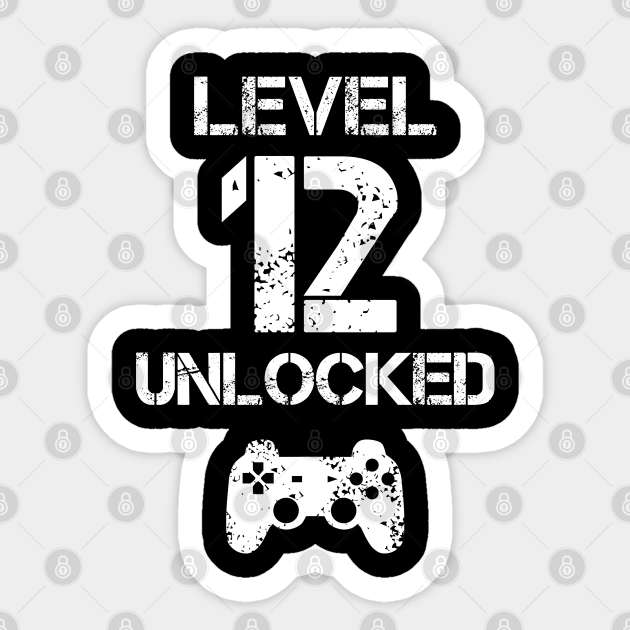 Level 12 Unlocked T-Shirt - 12th Birthday Gift - Level 12 Unlocked ...