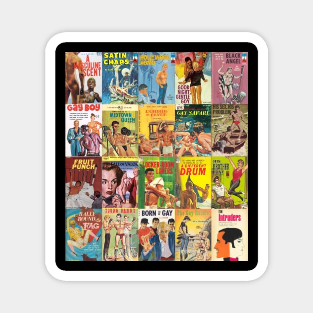 Gay Pulp Cover Collage - Vintage Queer Fiction - Mid-Century LGBT - Gay ...