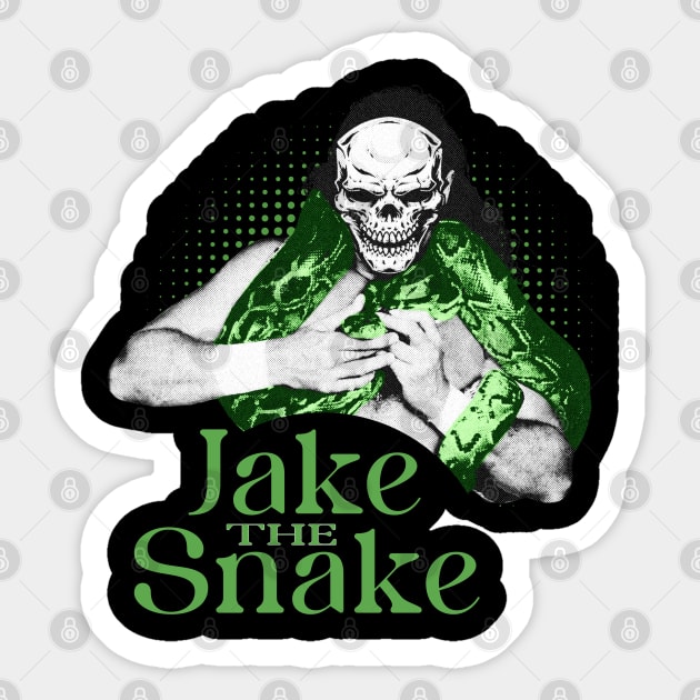 Jake The snake - Jake The Snake Roberts - Sticker | TeePublic
