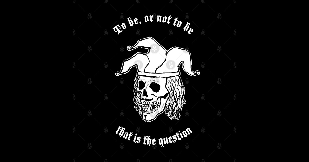 Yorick Shakespeare Black Background - Halloween - Posters and Art ...