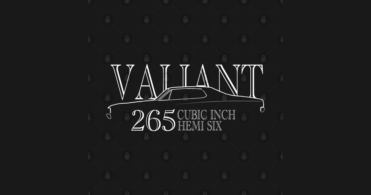 1972 Valiant Regal Hardtop Hemi 265 (white) - Valiant - T-Shirt | TeePublic
