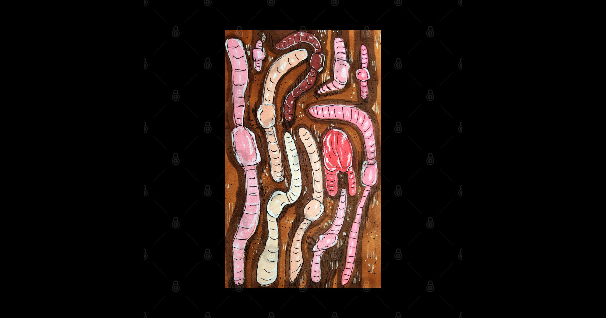 Happy Earth (worm) Day - Earthworm - Sticker | TeePublic