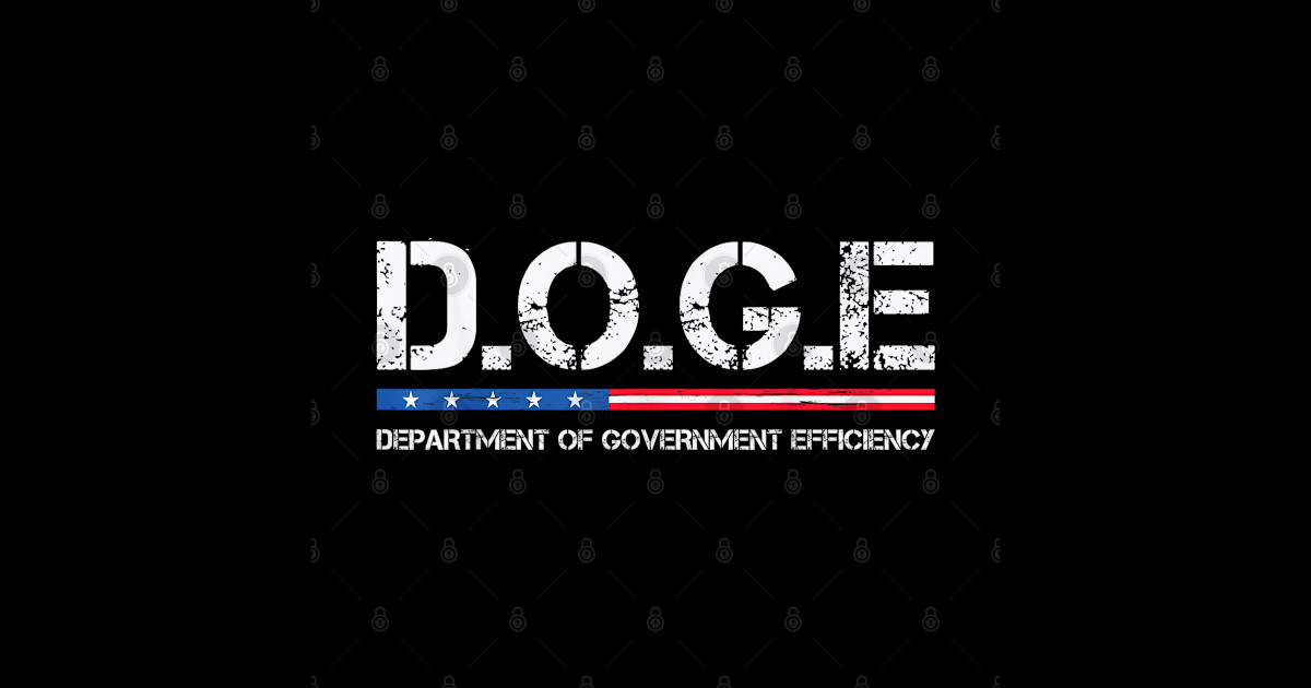 DOGE D.O.G.E. Department Of Government Efficiency - Doge - Sticker ...