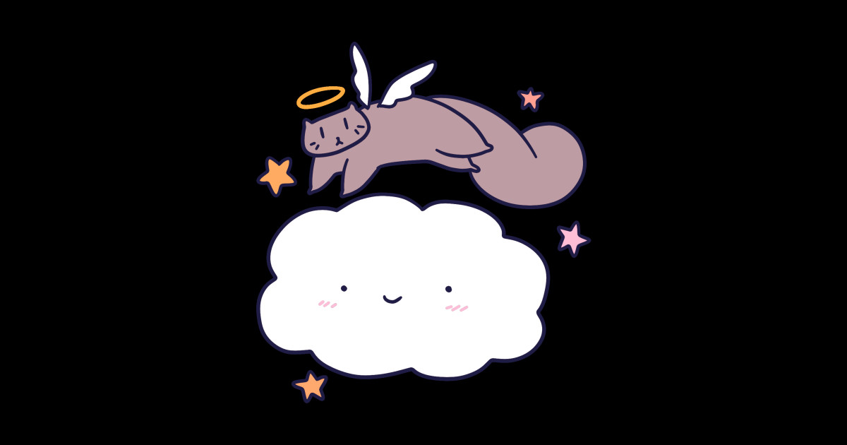 Angel Cloud Squirrel - Squirrel - Sticker | TeePublic