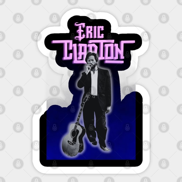 Vintage Style Eric Clapton - Eric Clapton - Sticker | TeePublic