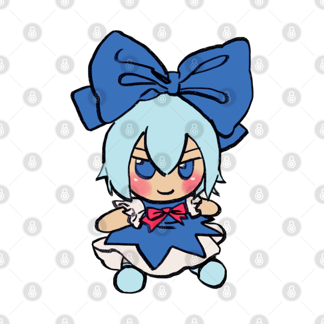 I draw that cirno fumo plush meme / touhou - Touhou - Long Sleeve T ...