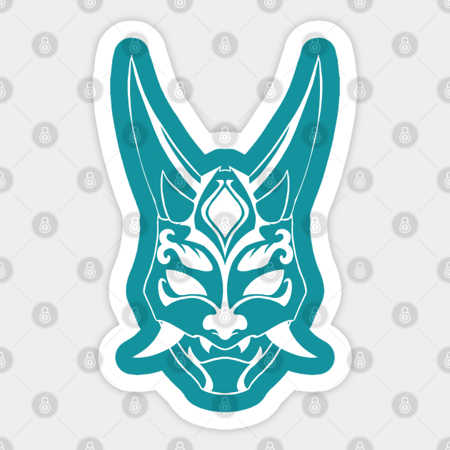 Xiao's Mask - Genshin Impact - Sticker | TeePublic