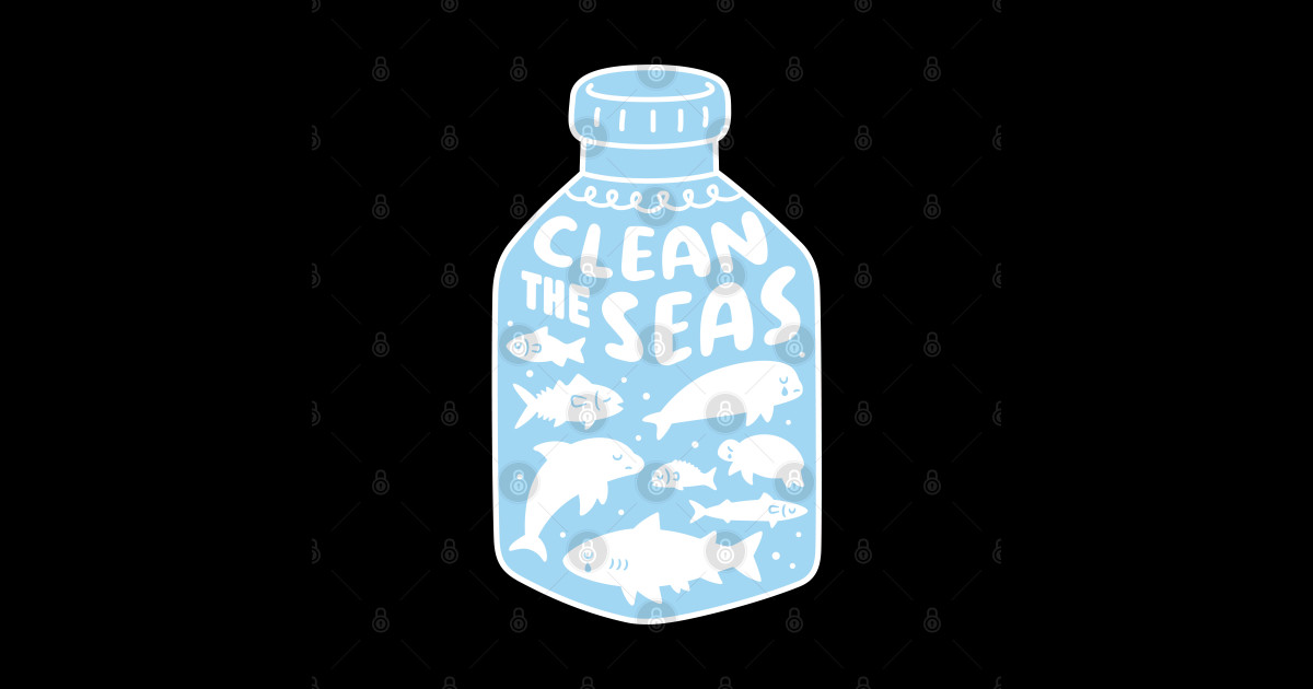 Clean The Seas, Sad Ocean Animals Trapped In A Plastic Bottle - Clean ...