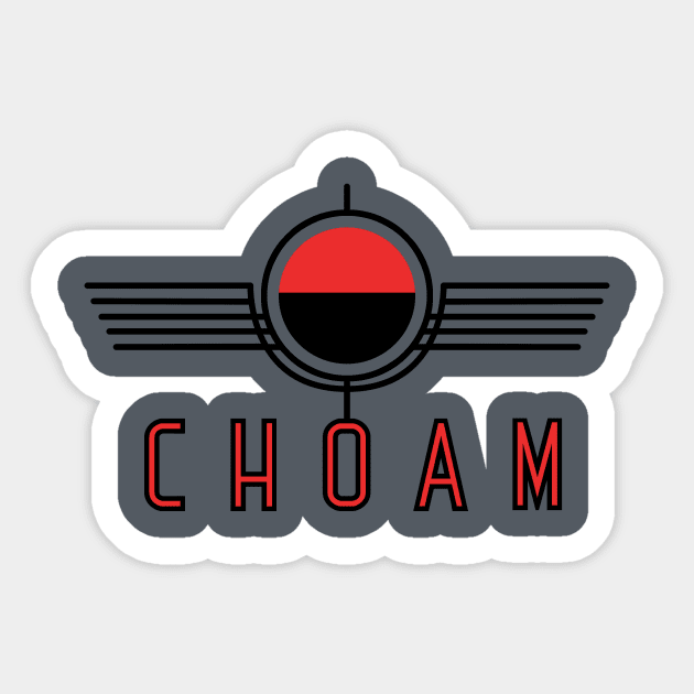 Choam logo red - Dune - Sticker | TeePublic