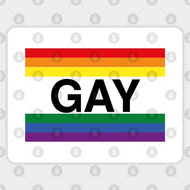 GAY PRIDE FLAG - Gay Pride - Sticker | TeePublic