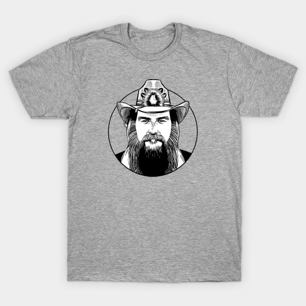 Chris Stapleton Face Logo - Chris Stapleton - T-Shirt | TeePublic