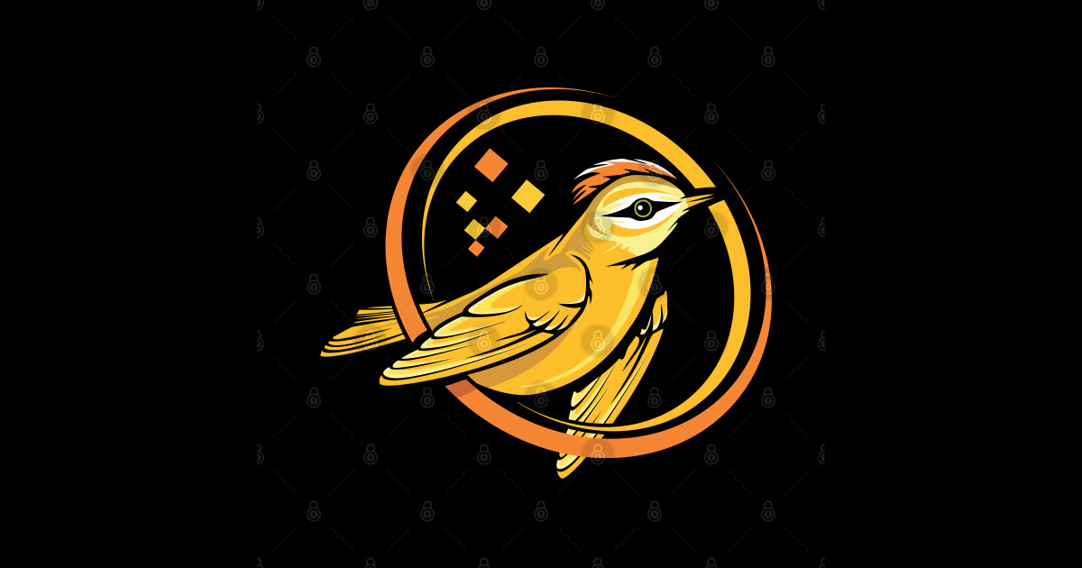 Digital Flying Bird - Bird Flying Ilustration - Sticker | TeePublic