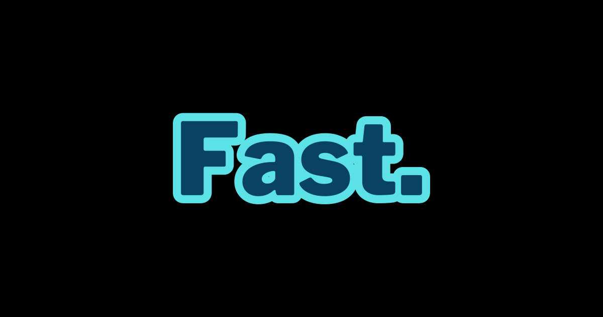 Fast. word art - Fast - Magnet | TeePublic