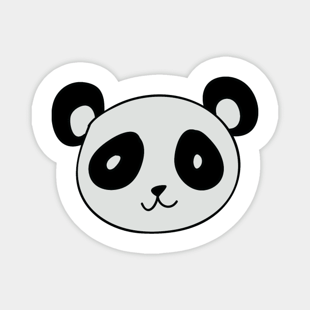simple cartoon panda face