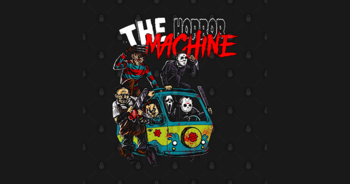 the horror machine - Halloweenshirt - T-Shirt | TeePublic
