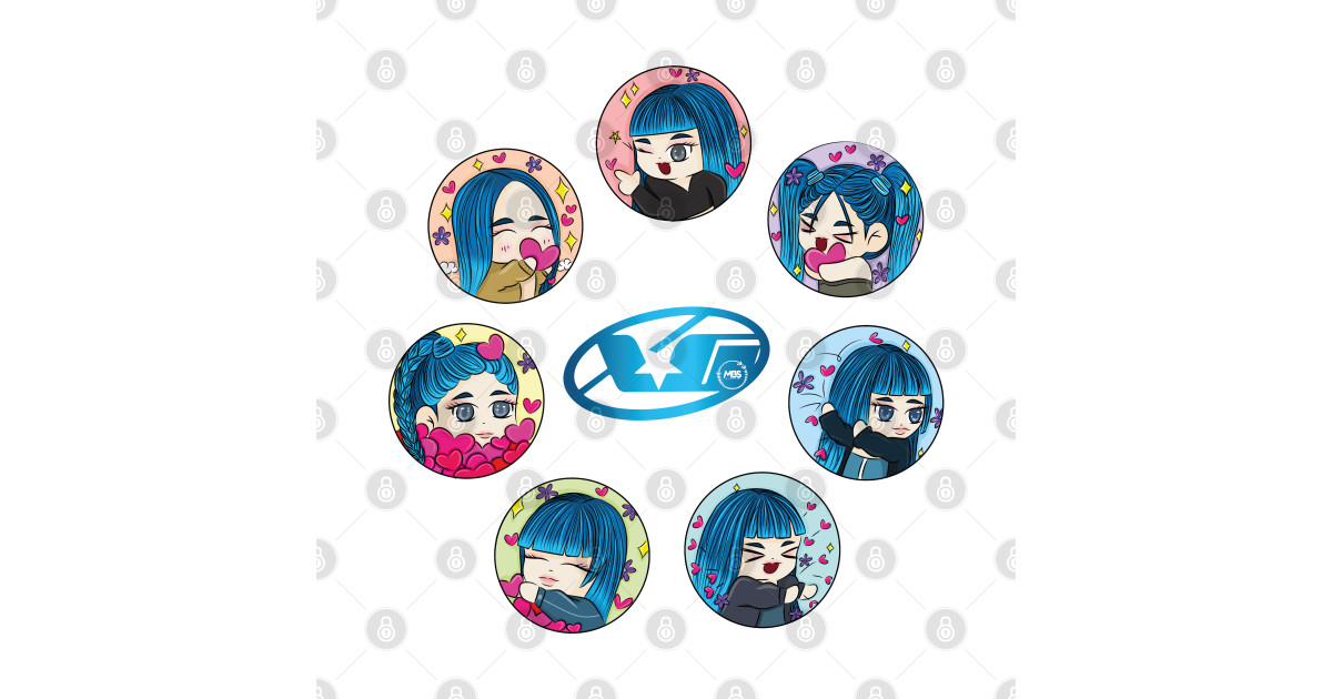 XG chibi design - Anime And Manga - T-Shirt | TeePublic