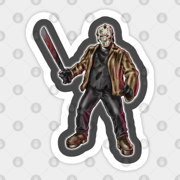 Jason Friday the 13th - Friday The 13th - Sticker | TeePublic
