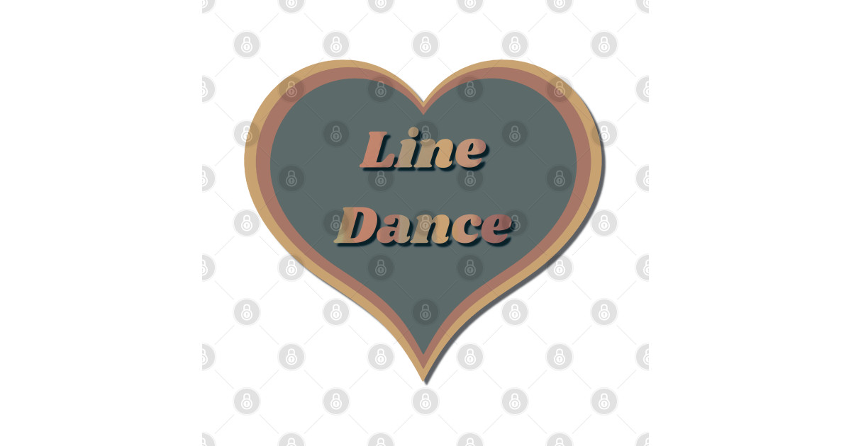 Line dance heart - Line Dancing - T-Shirt | TeePublic