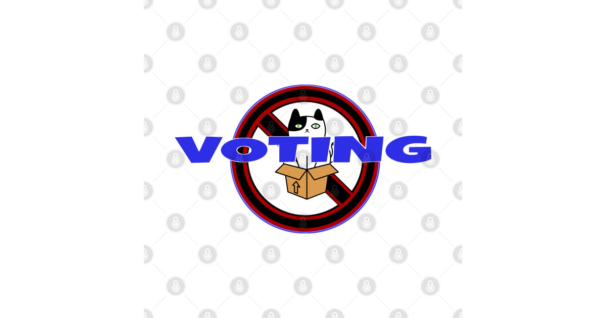 Angry Cat Voting - Voting - T-Shirt | TeePublic