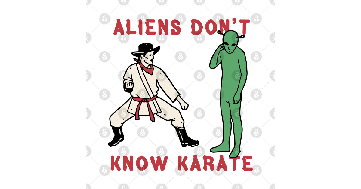 Aliens Don't Know Karate - Aliens Dont Know Karate - T-Shirt | TeePublic