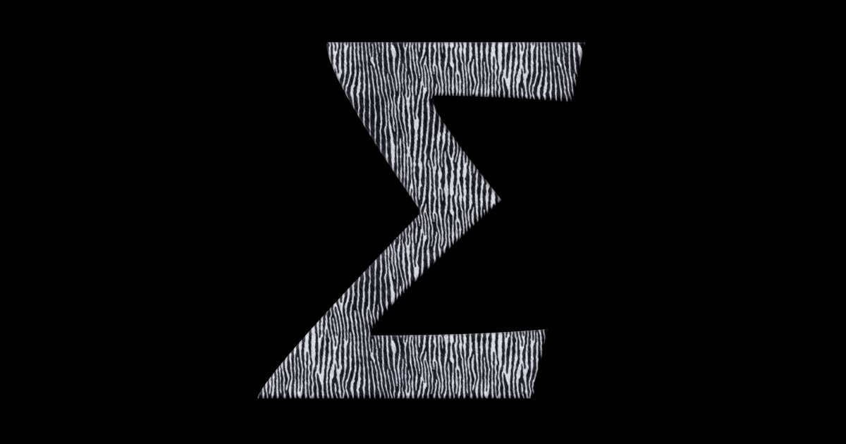 Greek alphabet animal texture, Sigma - Alphabetic - Sticker | TeePublic