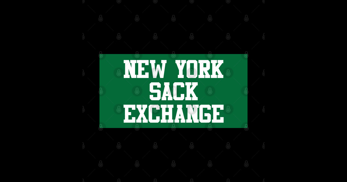 New York Sack Exchange - Football - Sticker | TeePublic