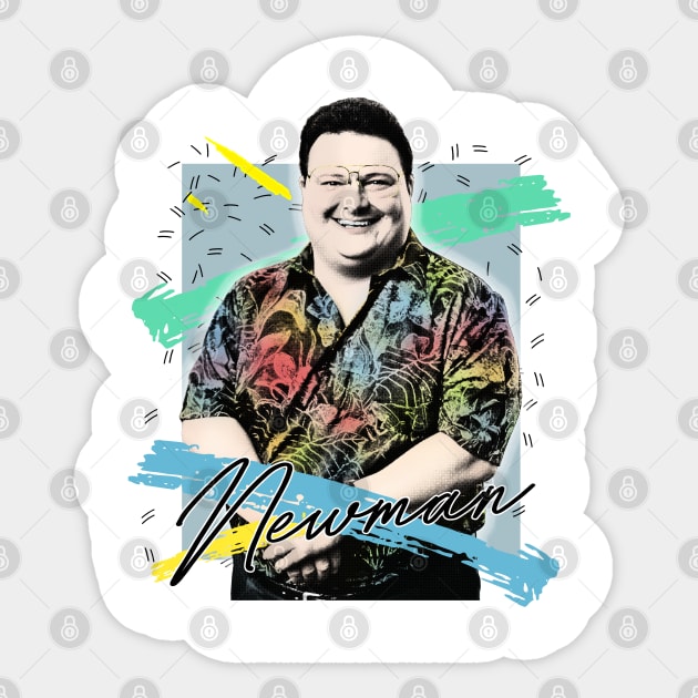 Newman / 90s Aesthetic Fan Art Design - Hello Newman - Sticker | TeePublic