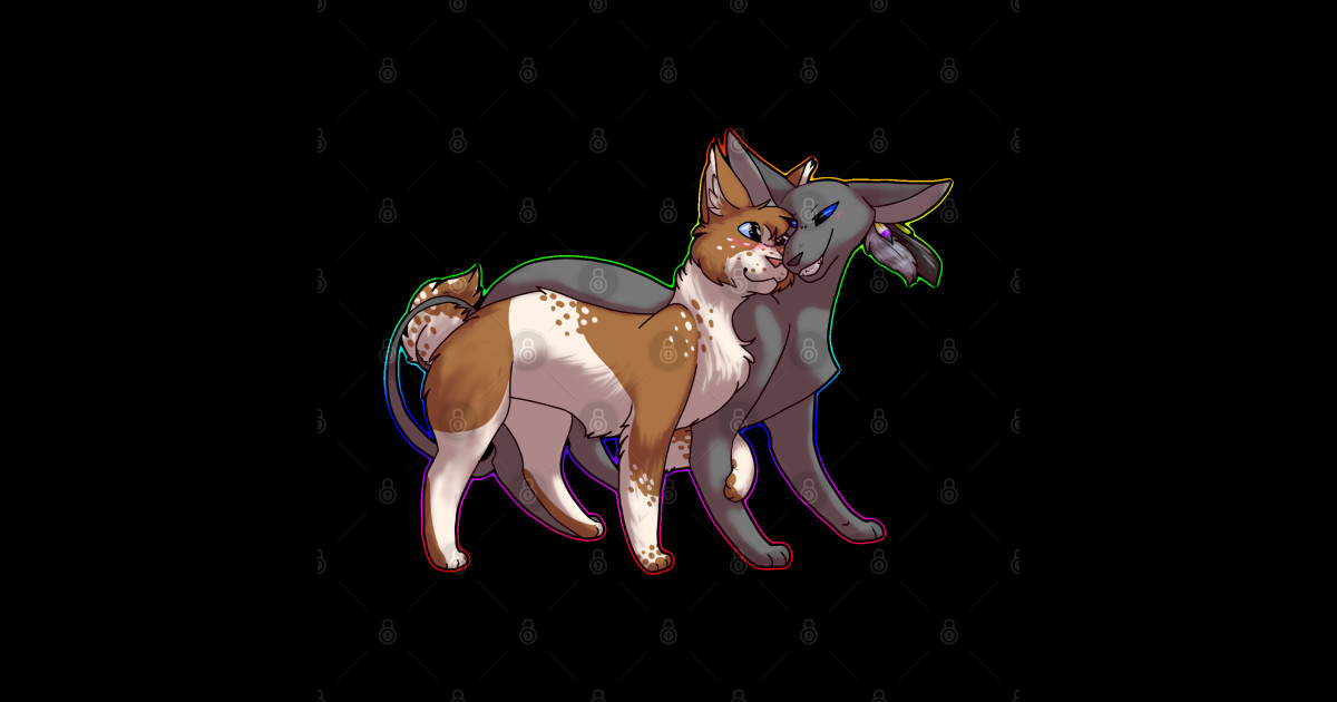 Crowfeather x Harestar - Crowfeather - Sticker | TeePublic