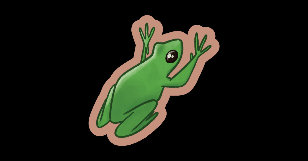Splat Frog - Frog - Sticker | TeePublic