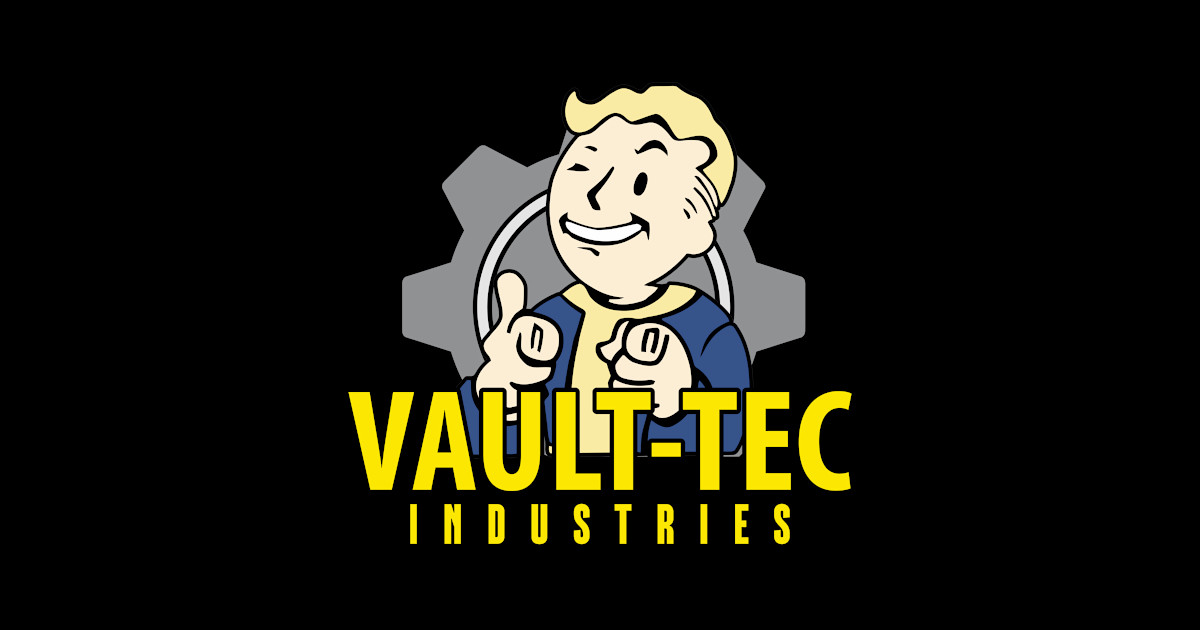 Vault Boy Finger Guns Vault-Tec - Fallout - Sticker | TeePublic