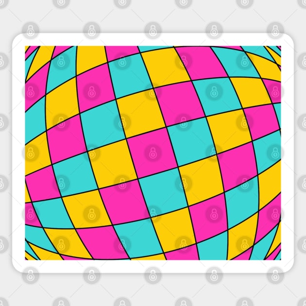 Round CMYK Grid - Cmyk - Sticker | TeePublic