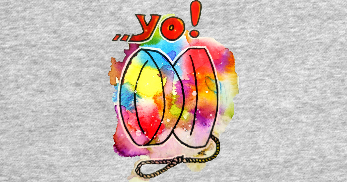 Yoyo Watercolor Splash - Yoyo - T-Shirt | TeePublic